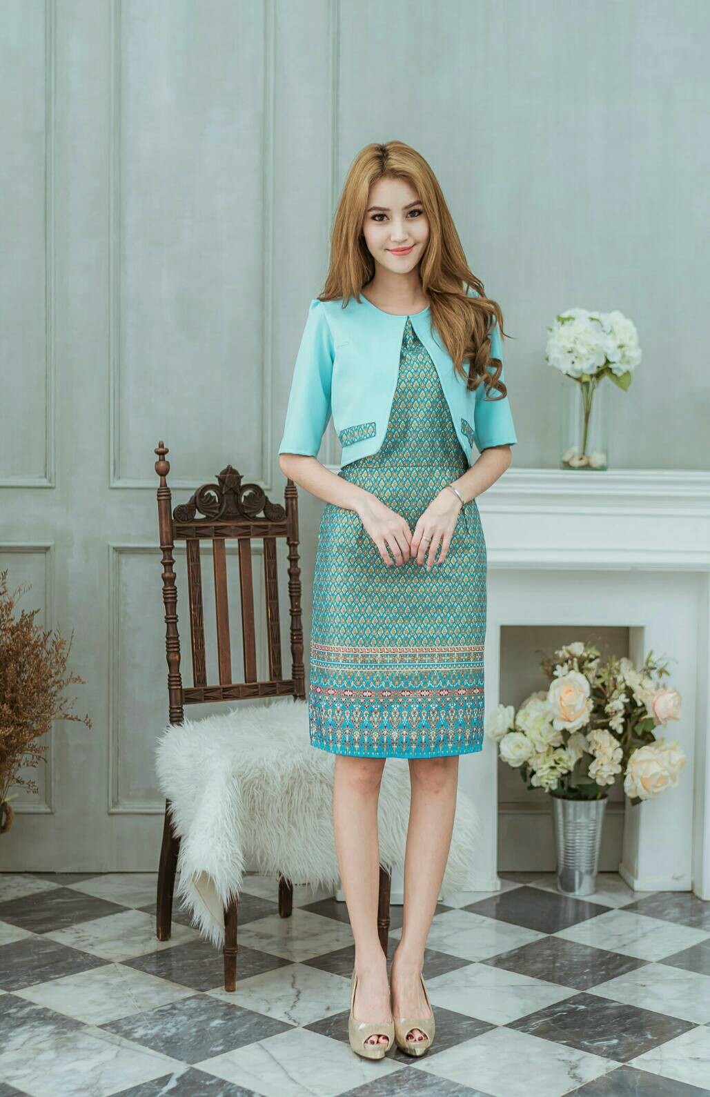 รหัสสินค้า TD-004 - ชุดผ้าไทย งานสั่งตัดพิเศษ เกรดพรี่เมี่ยม รับประกันคุณภาพทุกชิ้น : Inspired ...